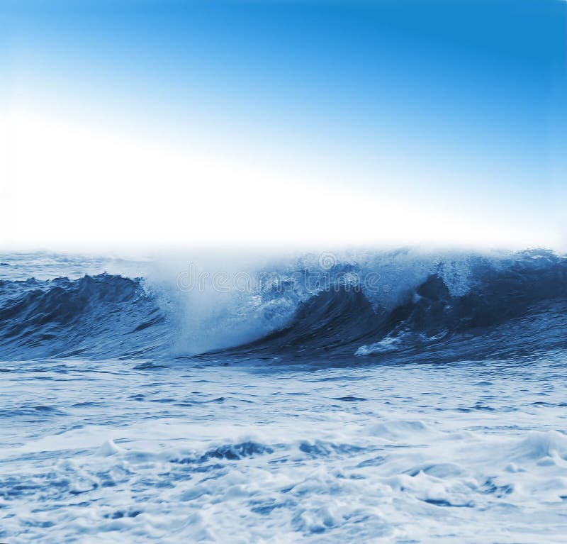 Blue Ocean Wave stock photo. Image of nature, liquid - 126621024
