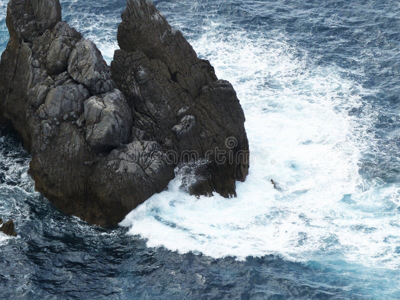 Blue ocean wave break stock image. Image of nature, breaking - 113896093