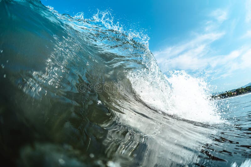 Blue ocean wave stock photo. Image of blue, extreme, motion - 95290492