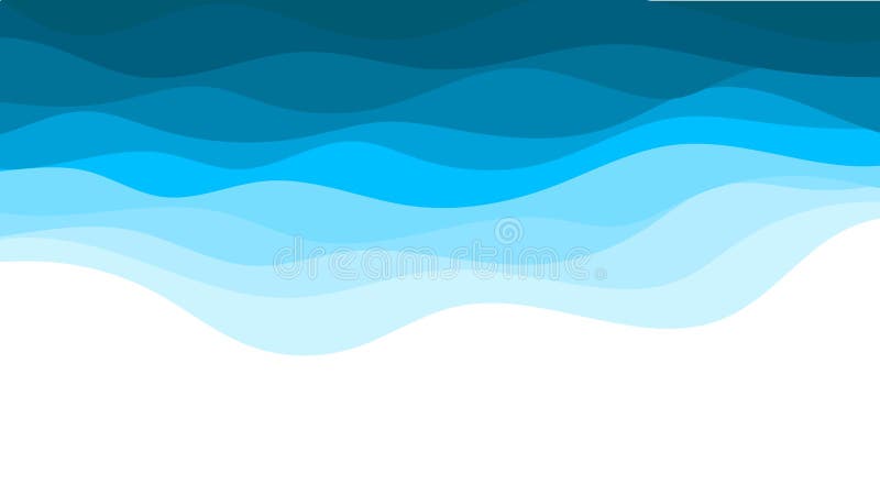 Blue Ocean Wave Water Background Vector Illustration Stock Vector ...