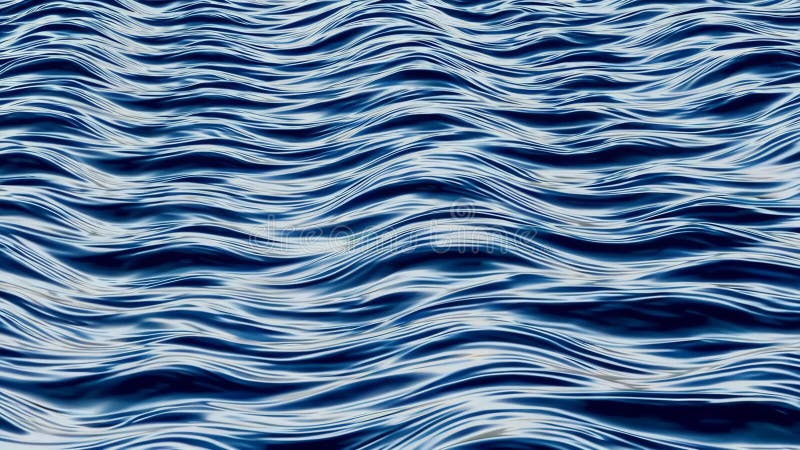 Blue Ocean Waves with Shimmering Surface, Abstract Water Patterns ...