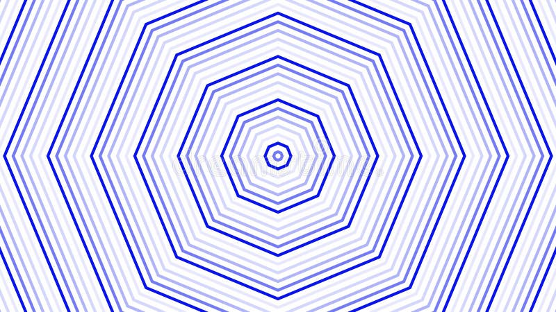 Blue Octagon Star Simple Flat Geometric on White Background Loop ...