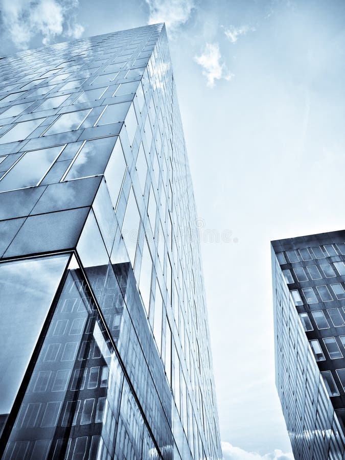 Blue office building stock image. Image of urban, floors - 7155543
