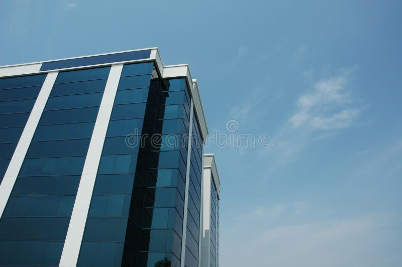 Blue Office Building stock image. Image of glass, business - 894469