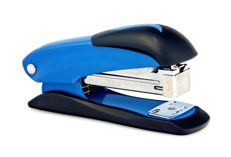 Blue office stapler stock photo. Image of blue, equipment - 16538844