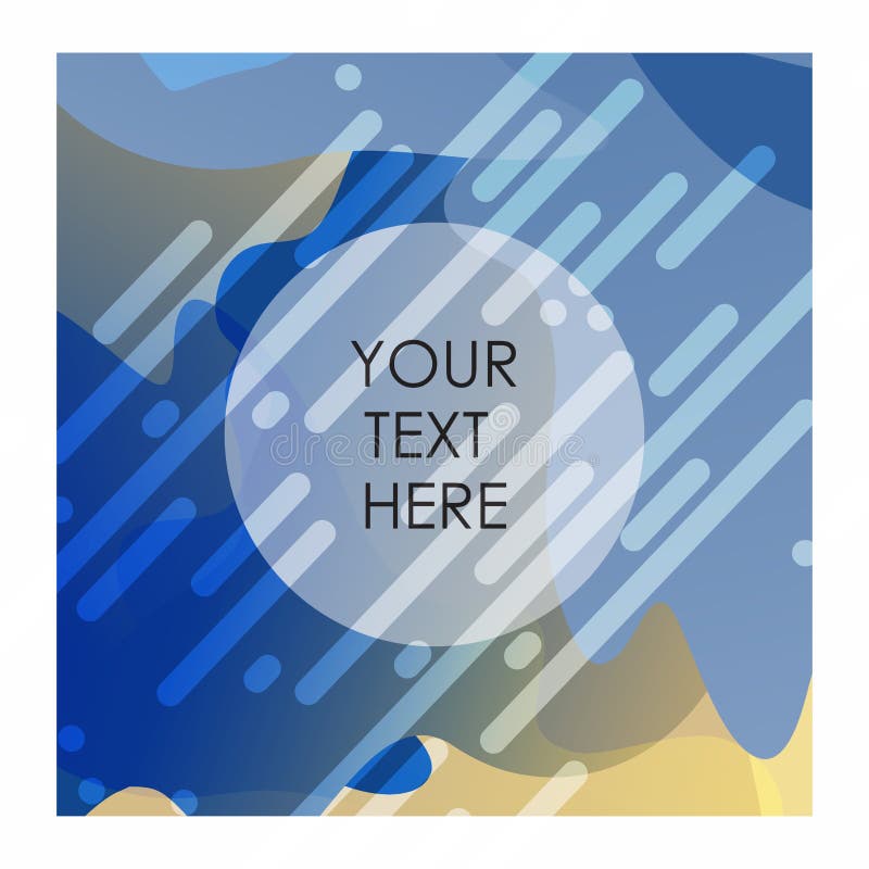 Blue and Offwhite Colour Background with Typography Vector Stock Vector ...