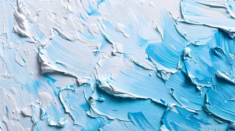 Blue Oil Paint Texture on White Background Stock Illustration ...