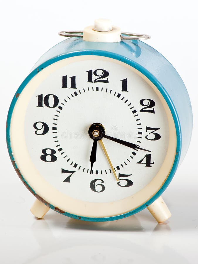 Blue Old Clock stock image. Image of face, number, concept - 38714525