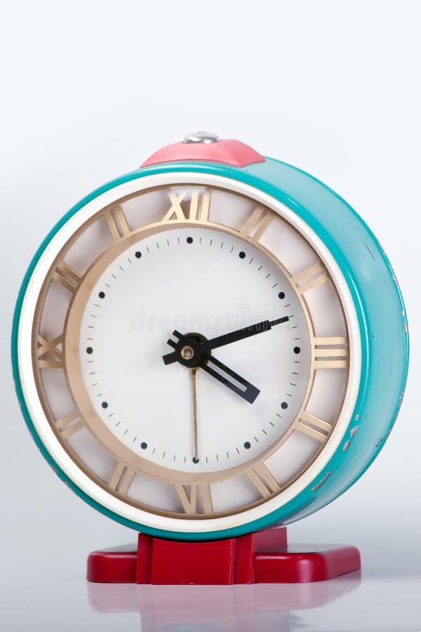 Blue Vintage Clock stock image. Image of blue, background - 39019751