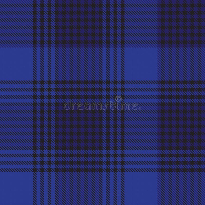 Blue Ombre Plaid Textured Seamless Pattern Stock Vector - Illustration ...