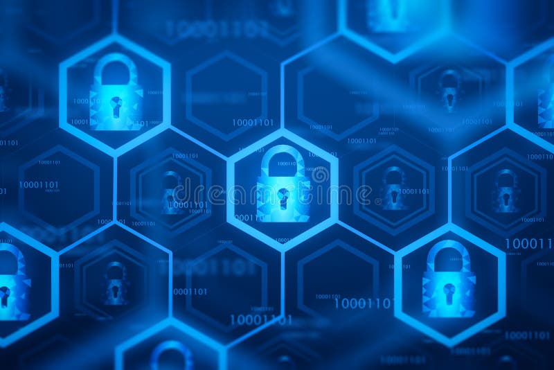 Red Online Security Interface Background Stock Illustration ...