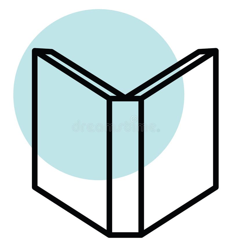 Open book, icon stock vector. Illustration of white - 261370092