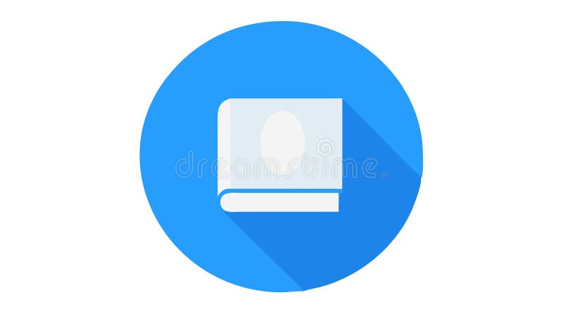 Blue Open Book Reading Education Icon Flat Design, Vector Design Generative AI Stock Vector ...