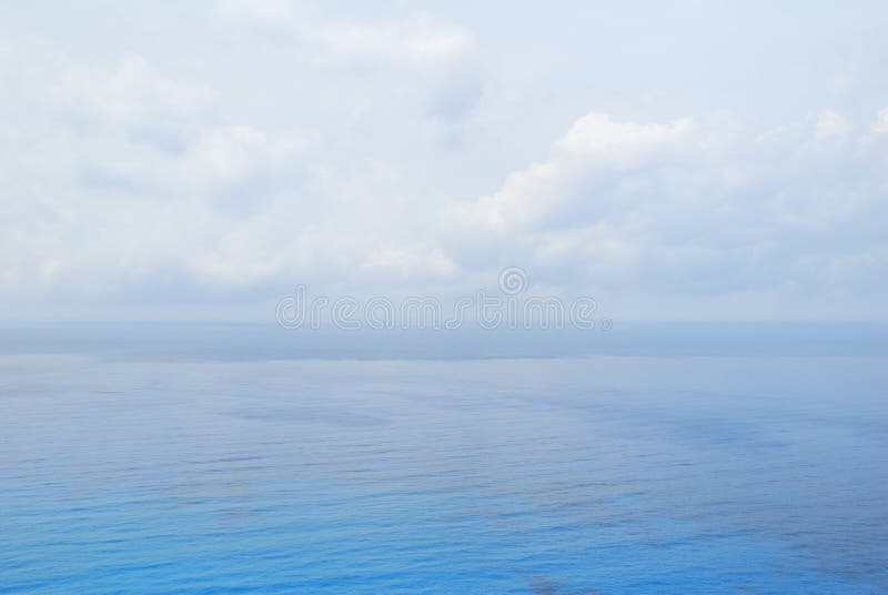 Blue Open Sea Water and Sky Stock Photo - Image of beautiful, empty ...