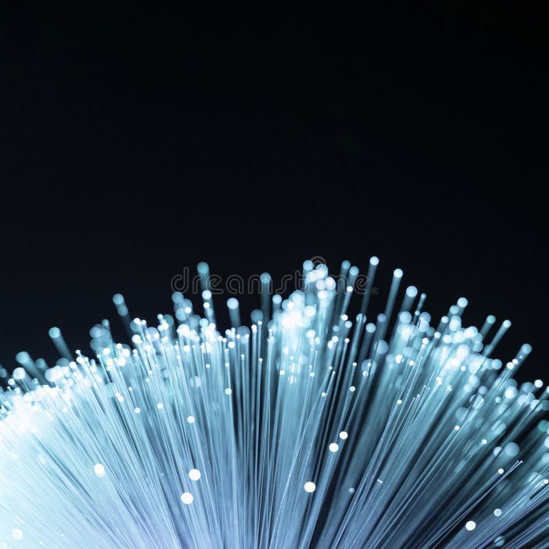 Blue Optic Fiber with Copy Space. High Quality Photo Stock Image ...