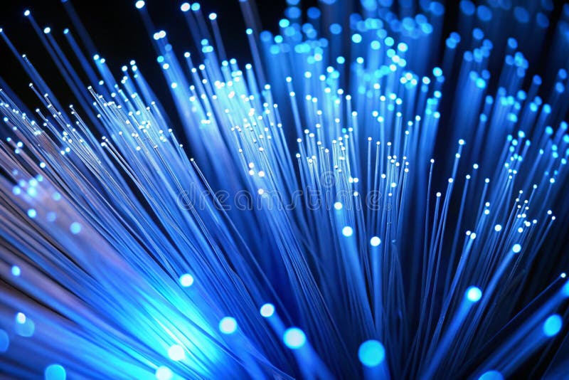 Blue Optical Fibers: the Future of Communication Technology Stock ...