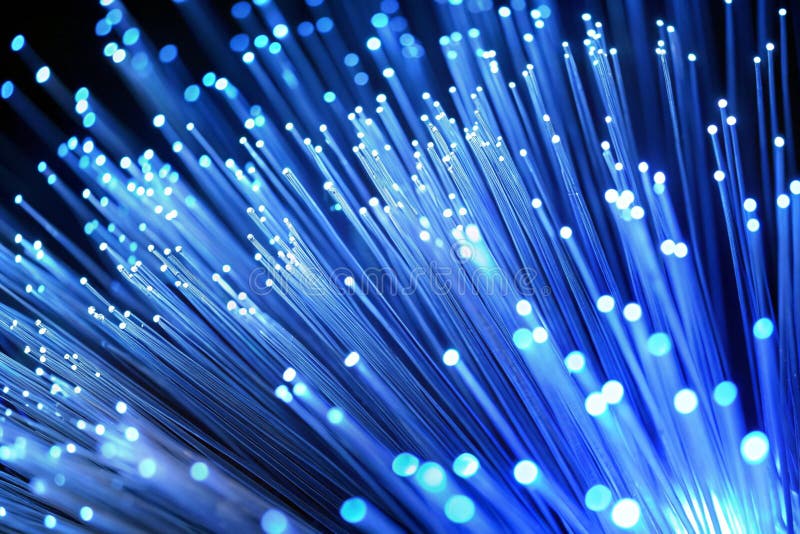 Blue Optical Fibers: the Future of Communication Technology Stock ...