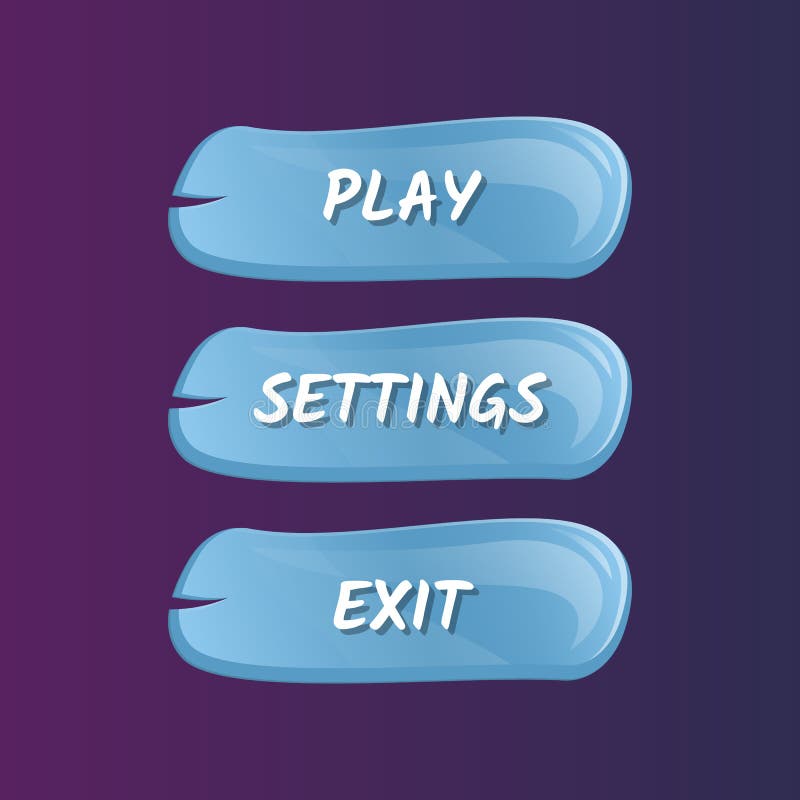 Blue Options Selection Windows Set Stock Illustration - Illustration of ...