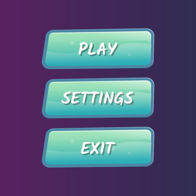 Blue Options Selection Windows Set Stock Illustration - Illustration of ...