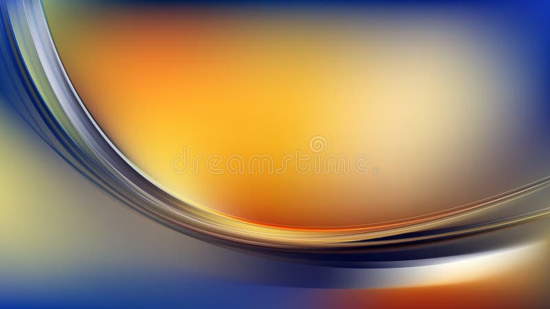 Blue and Orange Abstract Wave Background Vector Image Stock Vector ...