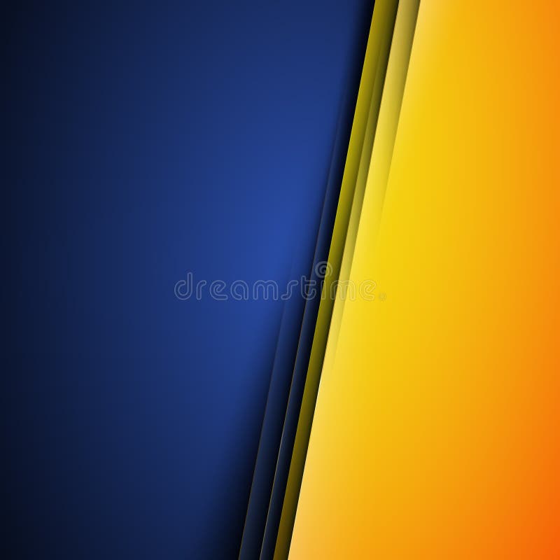Blue - Orange Background with Separation, Web Template - Vector Stock ...