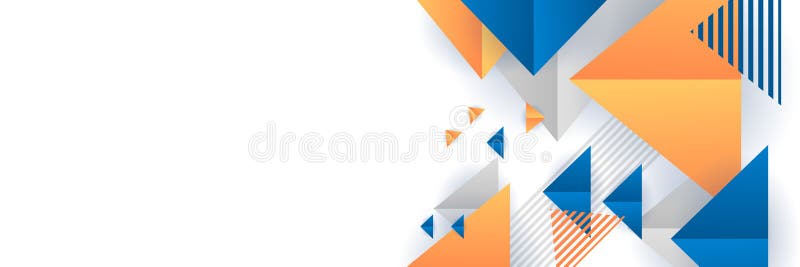 Blue and Orange Banner Background. Vector Abstract Graphic Design ...