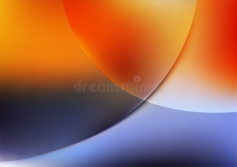 Blue and Orange Blur Gradient Background Illustrator Stock Vector ...