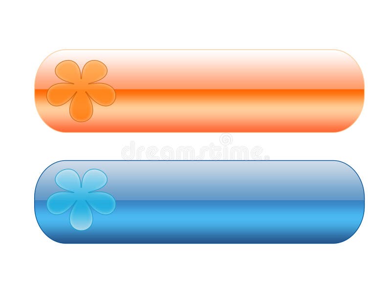 Blue web buttons stock vector. Illustration of page, buttons - 5787633