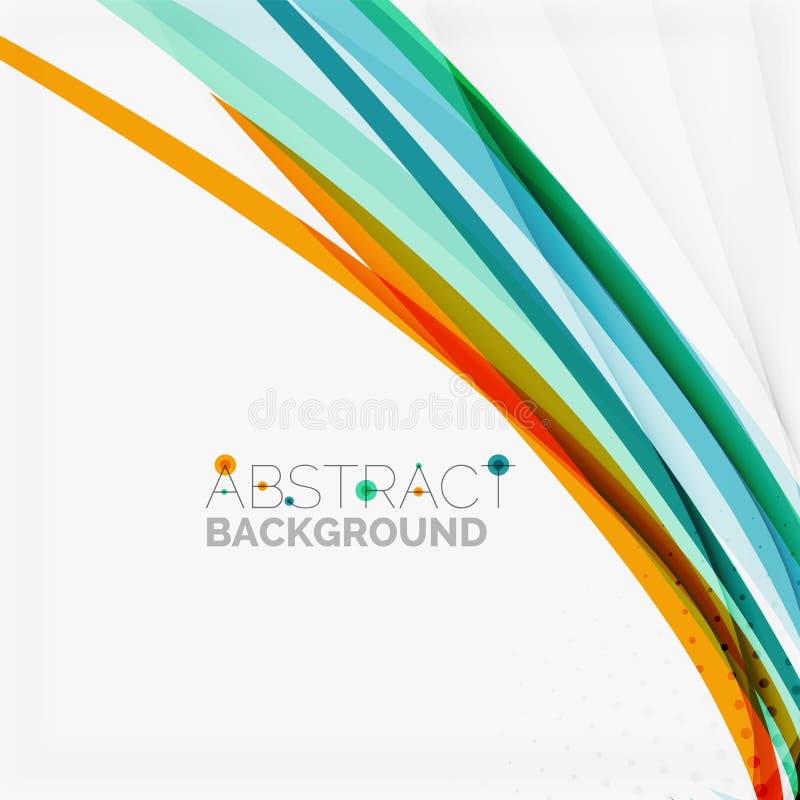 Color Line Design Abstract Icons, Collection Stock Vector ...