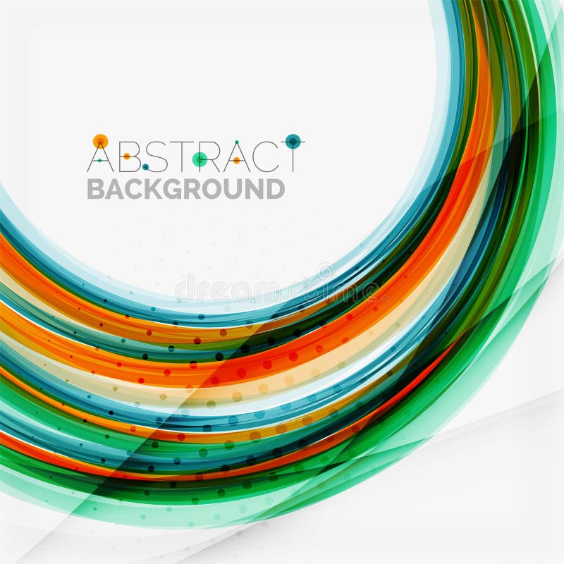 Blue and Orange Color Line Abstract Background Stock Vector ...