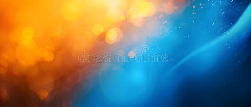 Abstract Blue and Orange Gradient Background with Light Effect Stock ...