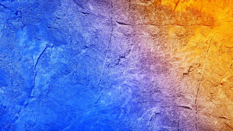 Blue Orange Gradient Background. Toned Rough Texture Stock Image ...