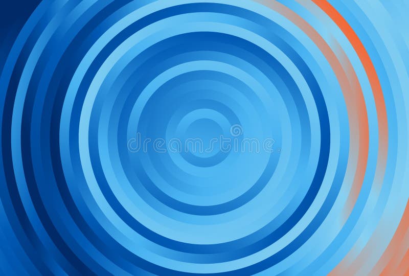 Blue and Orange Gradient Concentric Circles Background Illustration Beautiful Elegant ...