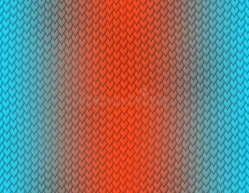 Blue and Orange Gradient Snake Skin Horizontal Pattern, Round Scale ...