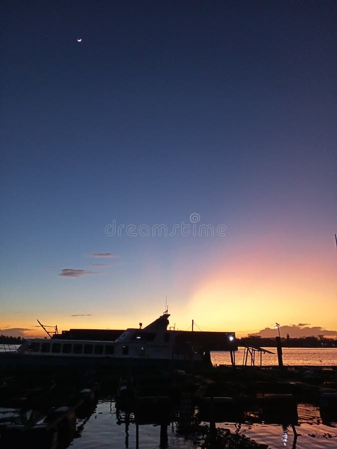 Blue and Orange My Afternoon Sky Stock Image - Image of cloud ...