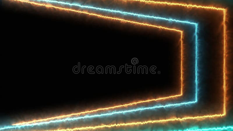 Neon Light Frame Background Stock Video - Video of glowing, electric ...