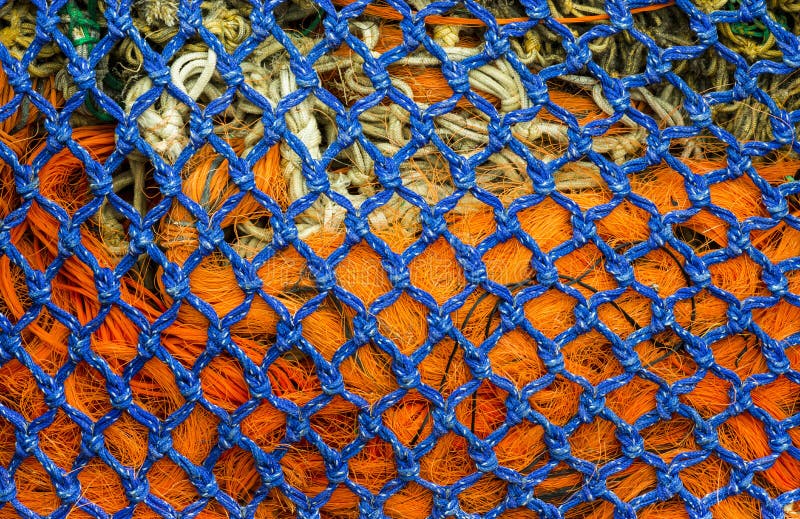 Blue and orange net stock photo. Image of gear, decoration - 44808720