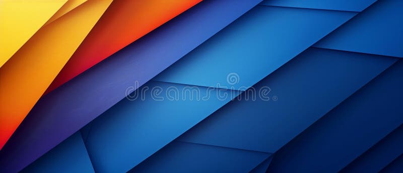 Blue Orange Overlapping Folded Paper Abstract Background, Edges ...