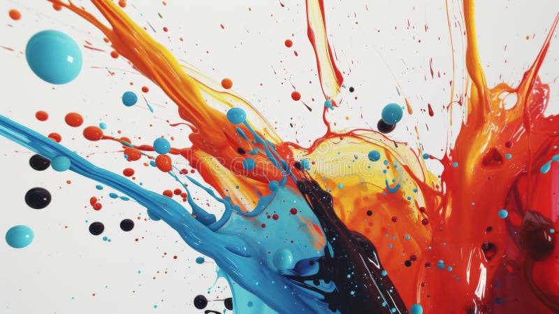 Abstract Paint Dance stock illustration. Illustration of liquid - 311939099