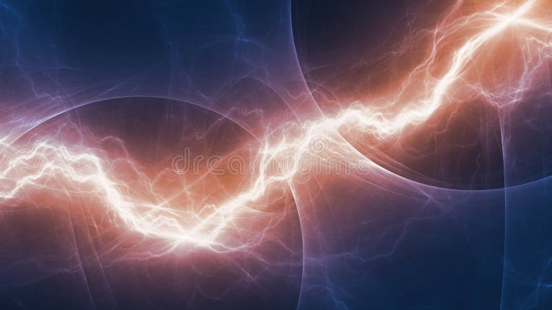 Orange plasma ball stock illustration. Illustration of fractal - 1109331