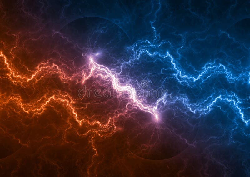 Orange plasma ball stock illustration. Illustration of fractal - 1109331