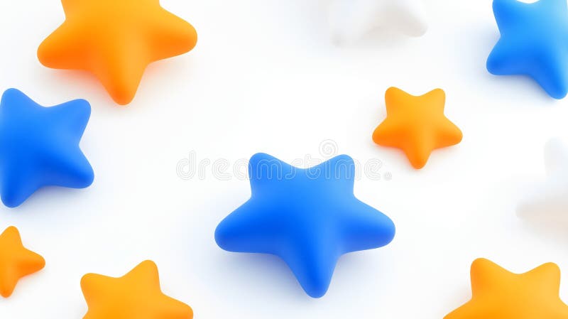 Floating Stars Background, Wallpaper, Cover Image. Stock Illustration ...