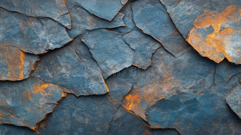 Blue and Orange Stone Texture Background Image Stock Illustration ...