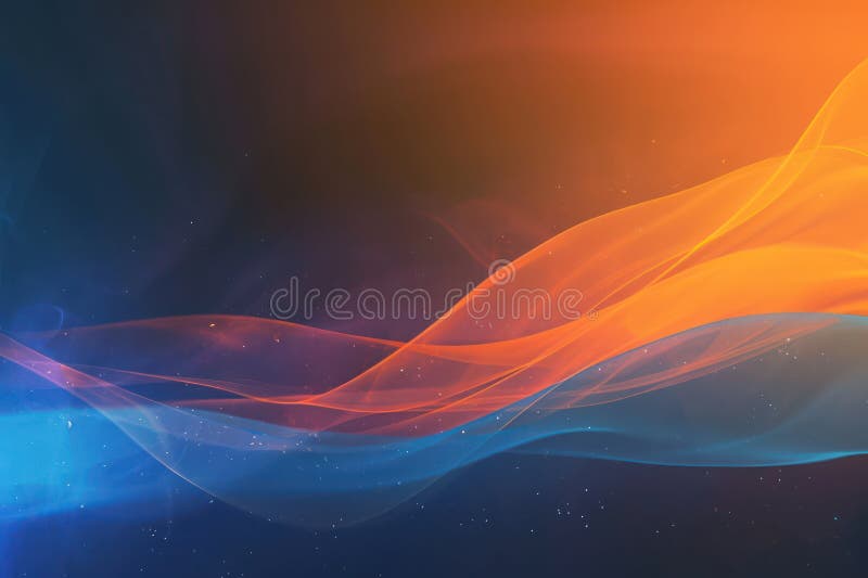 Blue and Orange Twitch Overlay Abstract Background. Generative AI Stock ...