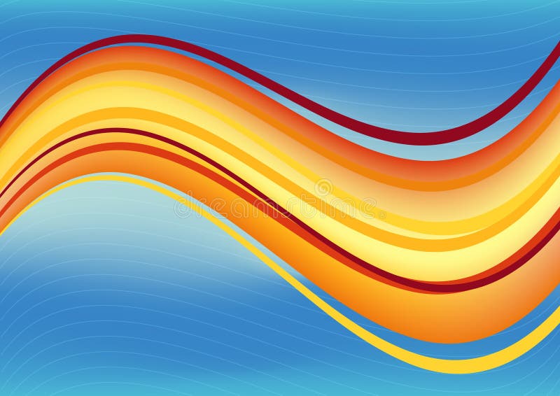 Blue and Orange Waves Package Background Stock Vector - Illustration of ...