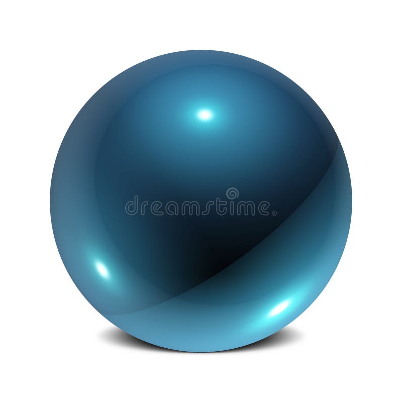 Blue Orb stock illustration. Illustration of shiny, isolated - 5524480