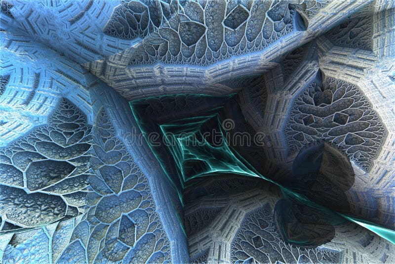 Blue Organic Lines in Seamless Pattern Design. Water Texture Stock ...