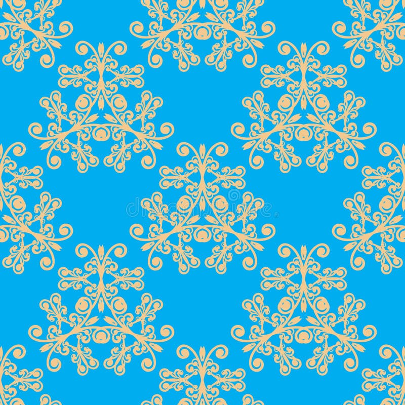 Blue ornate background stock vector. Illustration of beautiful - 3654047