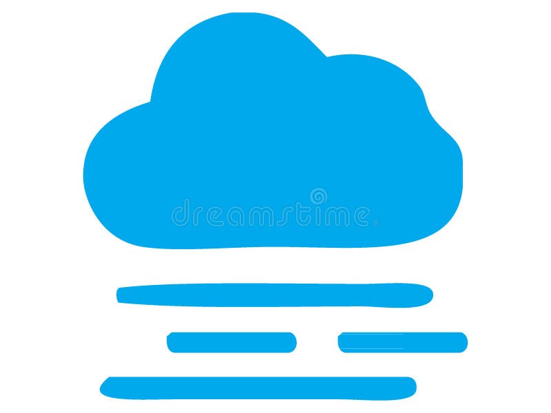 Weather App Icon of Mist stock vector. Illustration of hail - 167505595