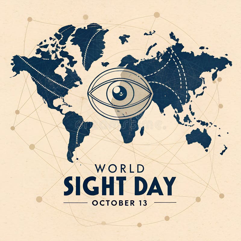 World sight day october 13 stock illustration. Illustration of lines ...